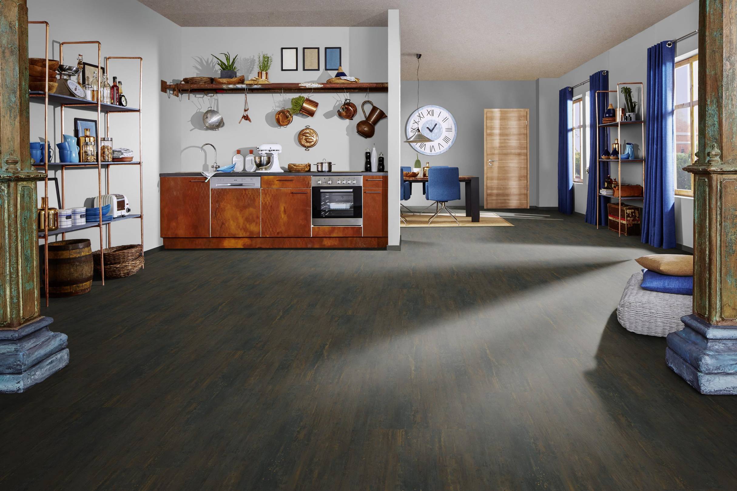 Vinylboden Design 330 | 1219.2 x 184 x 2 mm Klebe Vinyl Steinoptik ...